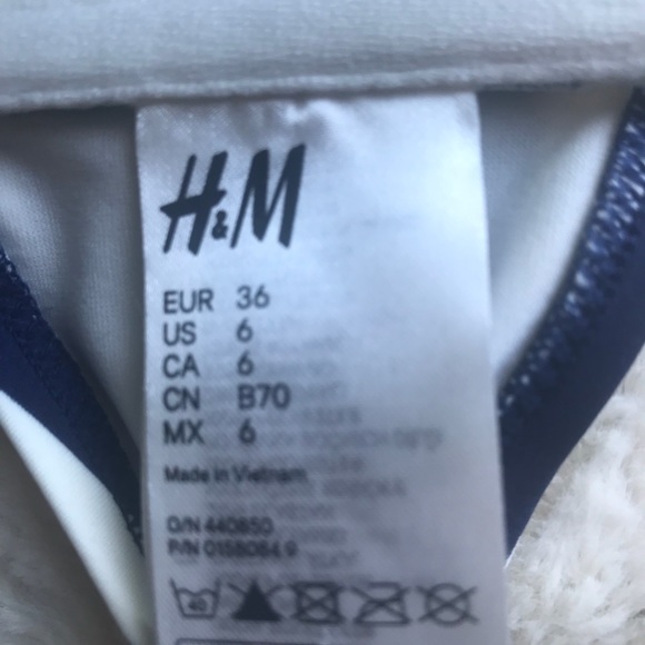 H&M | Swim | Hm Striped Bikini Top | Poshmark